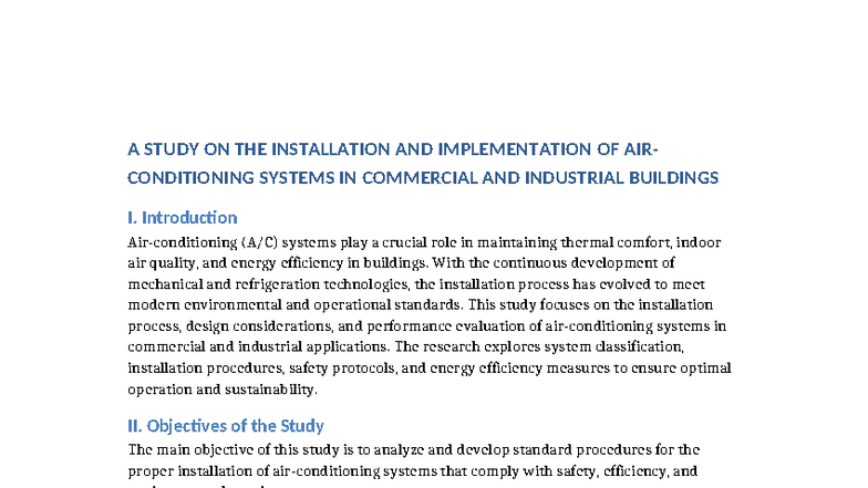 Air Conditioning Installation Study: Best Practices & Performance ...