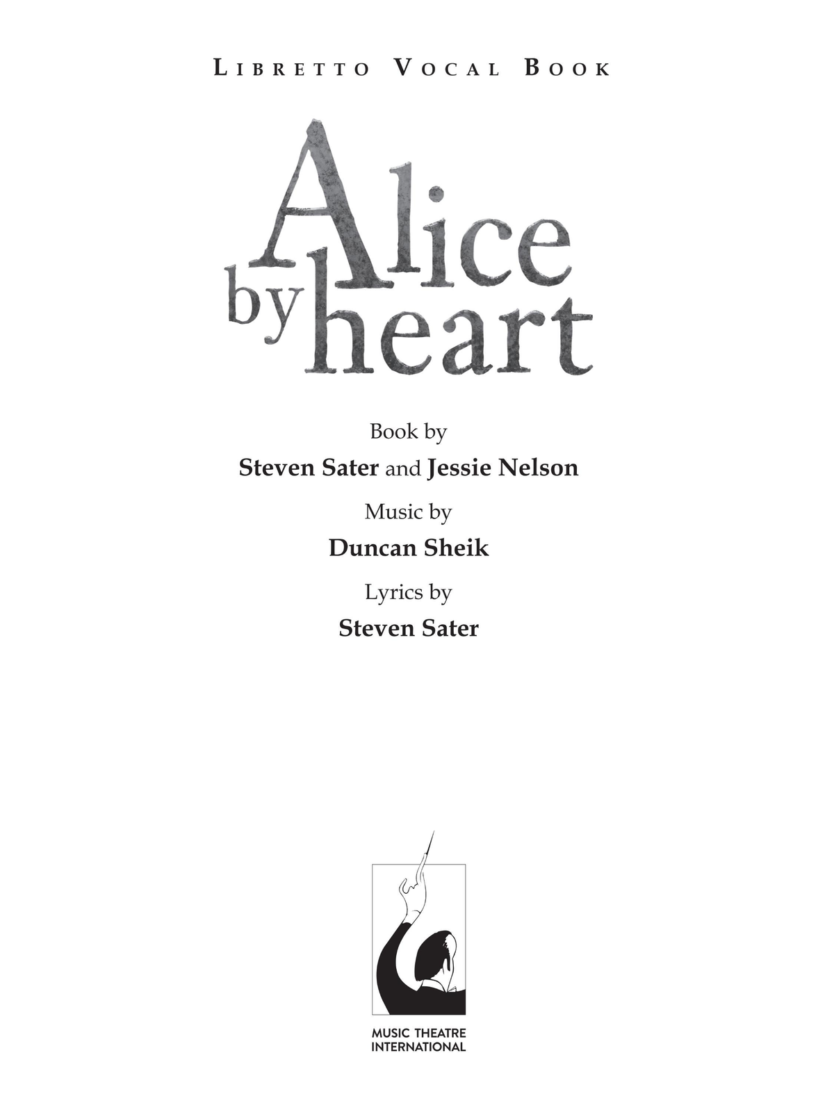 Alice By Heart - Libretto Vocal Book (MTI) - Copyright & Performance ...