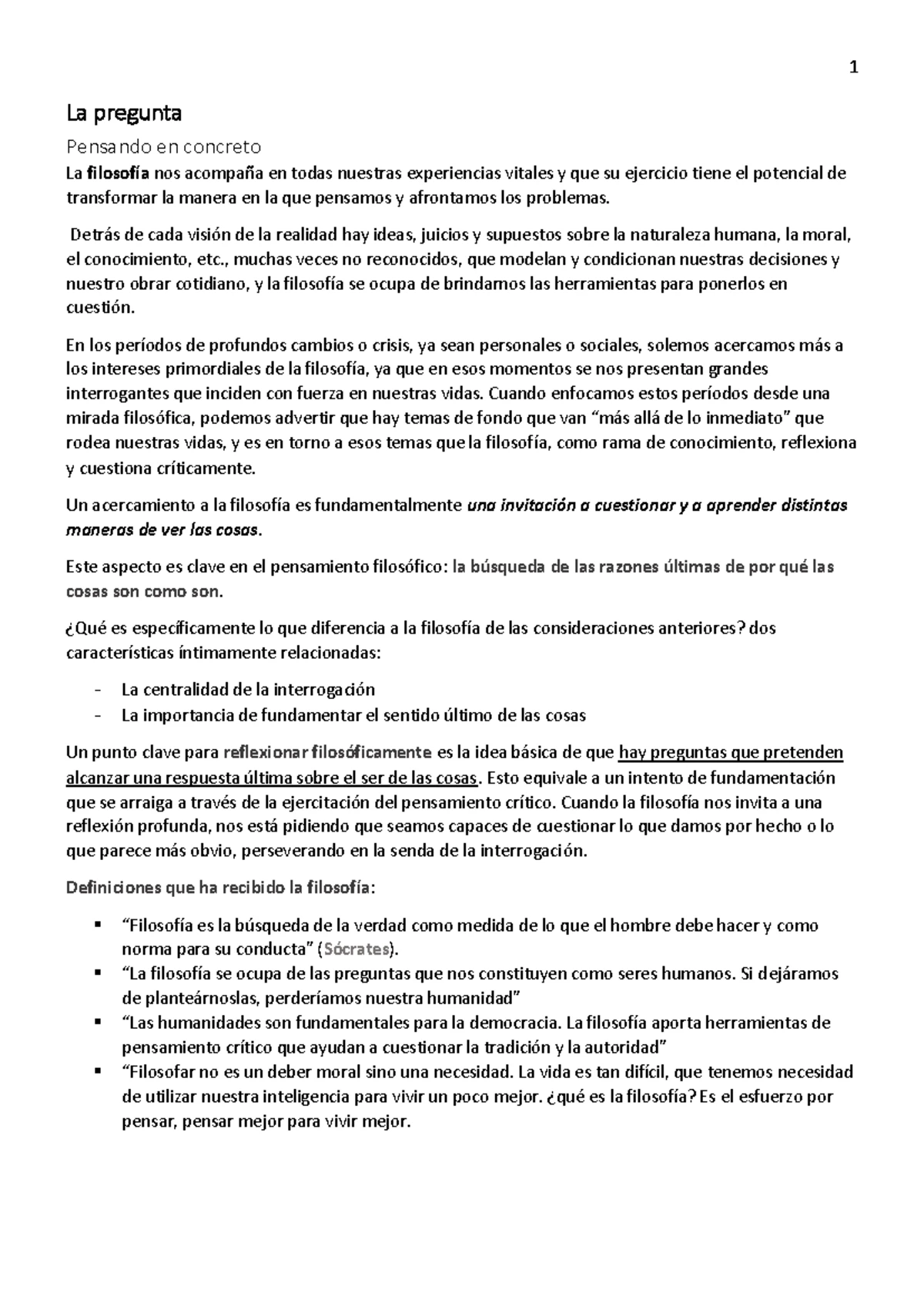 Filosofia segundo parcial preguntas examen - Preguntero Introducción a la filosofía segundo ...