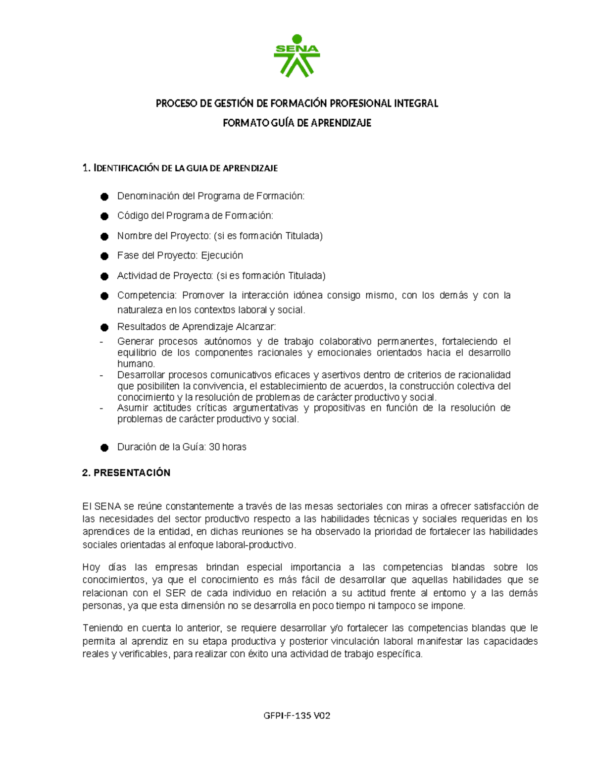 Guía de Aprendizaje sobre Gestión de Formación Profesional Integral ...