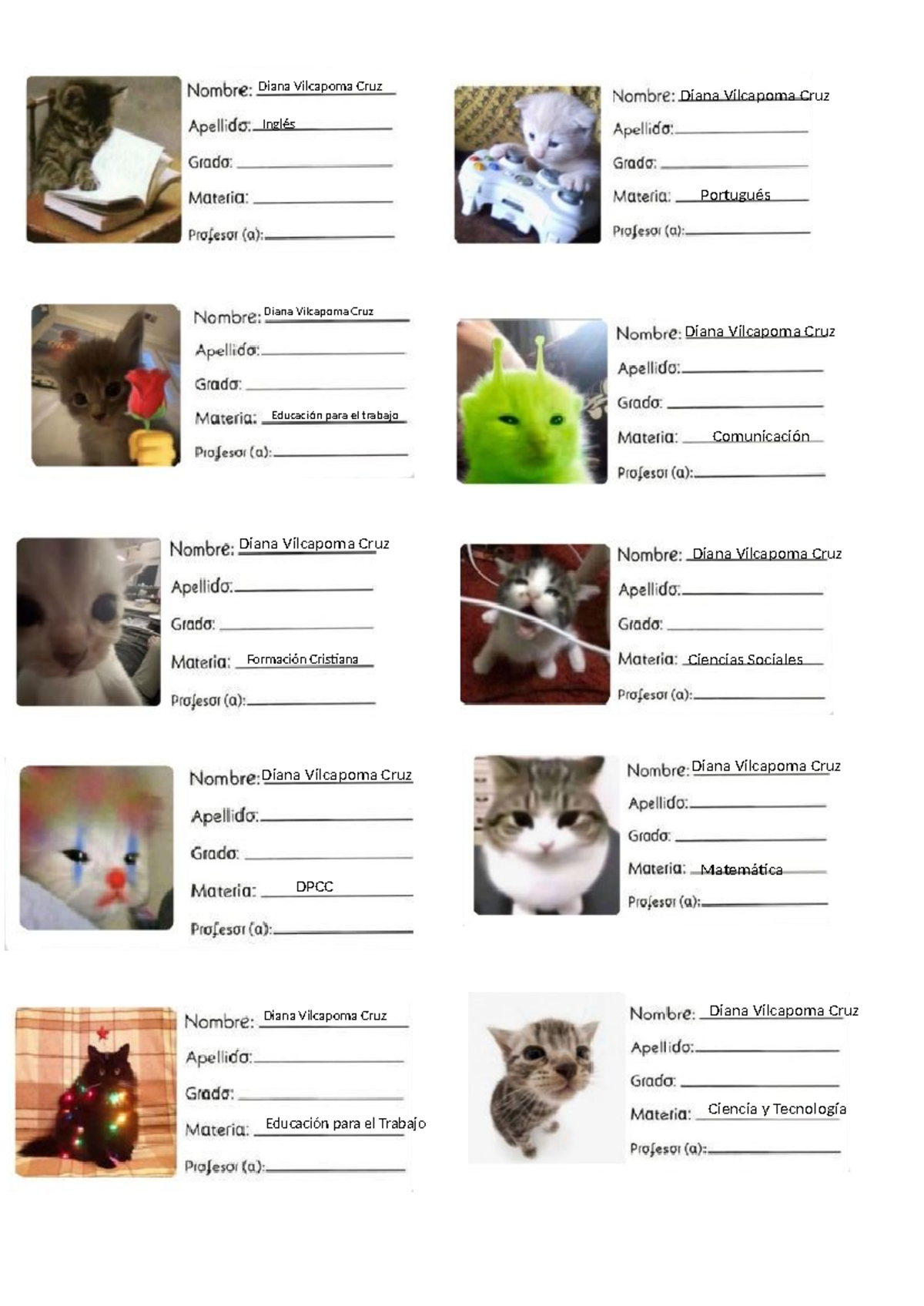 PACK Sticker 1 - LOL - MATEMATICA - Diana Vilcapoma Cruz Diana ...