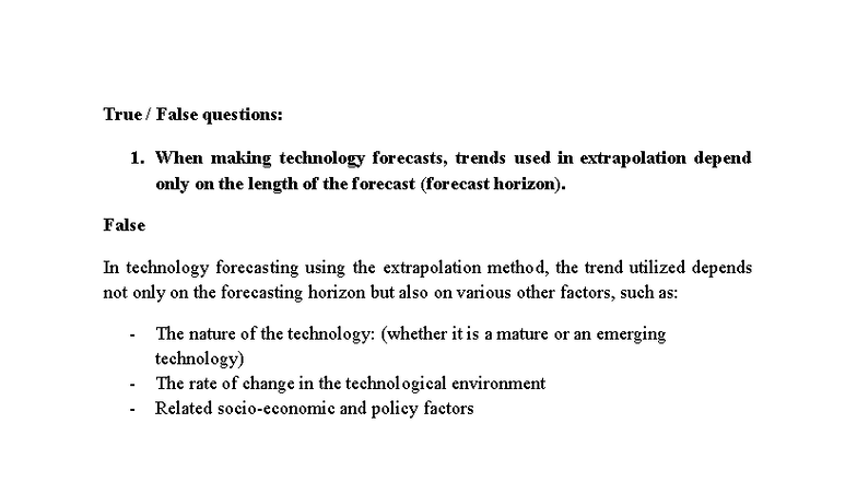 Forecasting Theories and Methods in Economic Growth - KTPT - Studocu