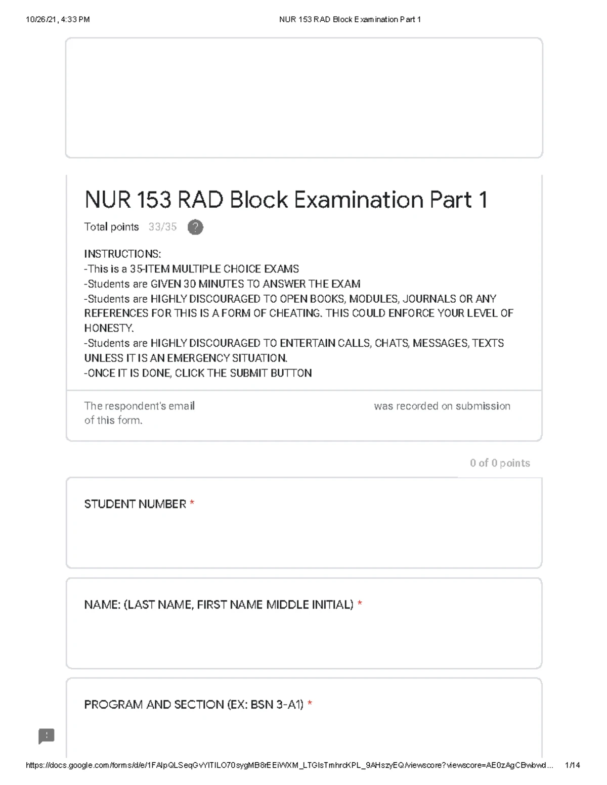NUR 153 P2 - Comprehensive Exam Review Questions and Instructions - Studocu
