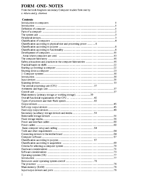 Computer packages notes - INTRONDUCTION TO COMPUTER COMPUTER: is an ...