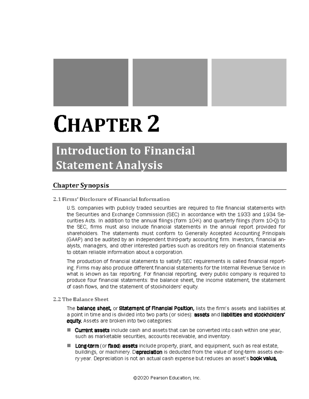 Study Guide - Apuntes Capítulo 2 - CHAPTER 2 Introduction to Financial ...