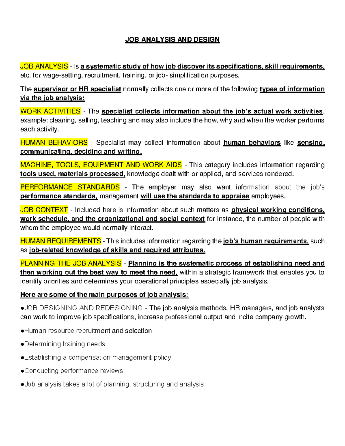 HR Topics: Industrial Psychology Notes for CHRA Review - Studocu
