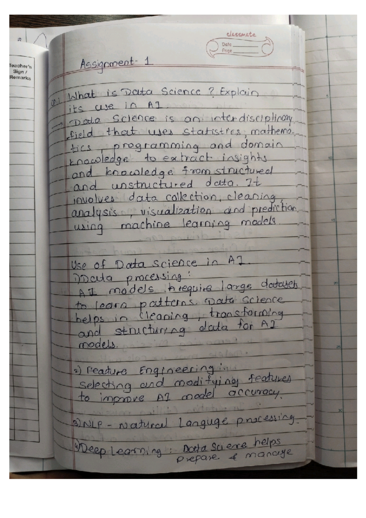 Data Science Unit 1 & 2 Imp Questions & Assignments Insights - Studocu