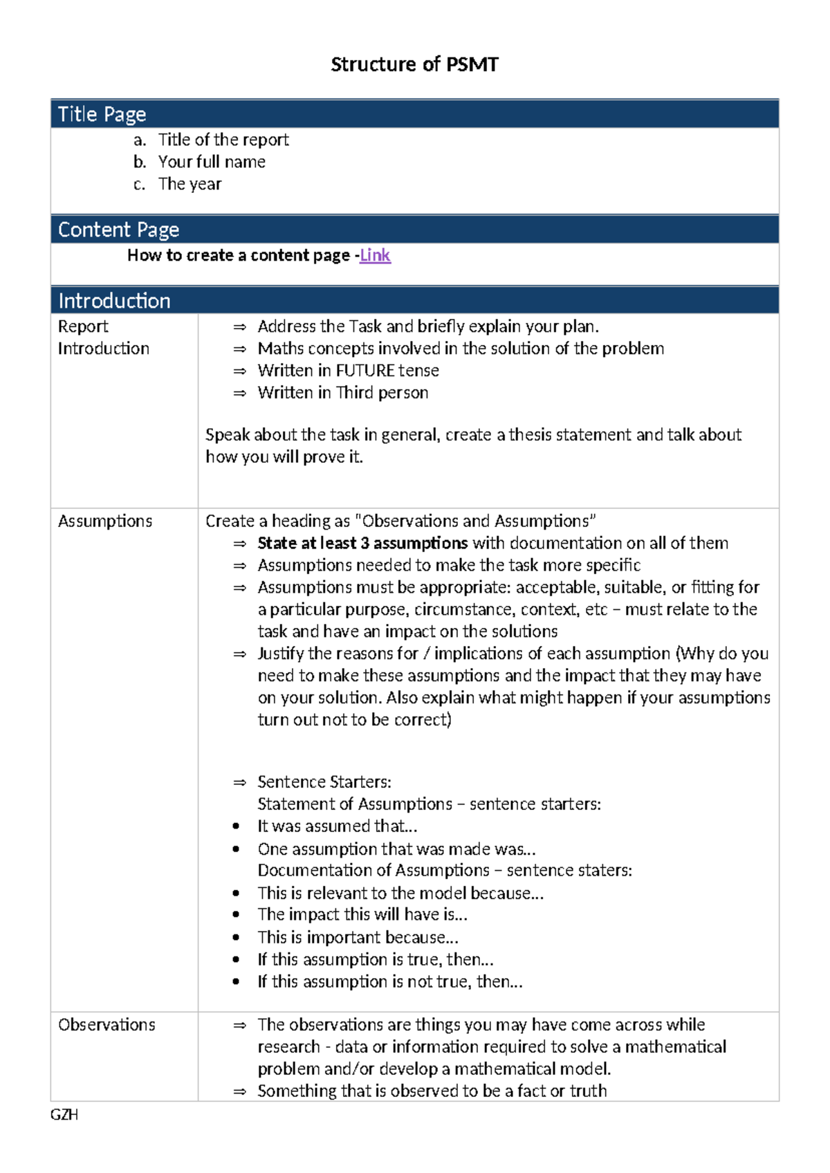 PSMT Notes - Key Maths Assessments and Report Structure - Studocu
