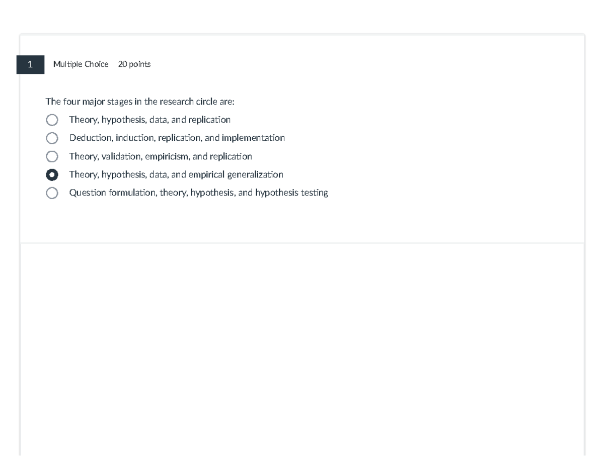 Research Methods Quiz 2: Key Concepts & Variables Exploration - Studocu