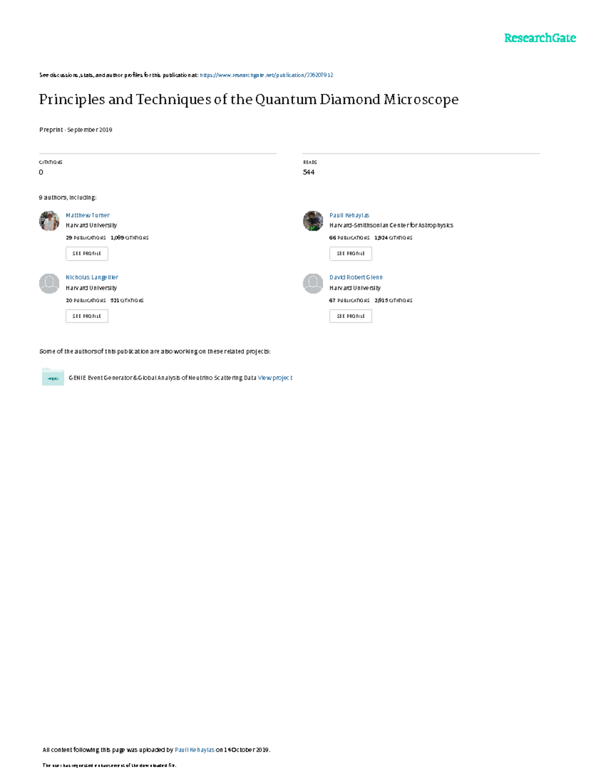 Principles and Techniques of the Quantum Diamond Microscope (QDM ...