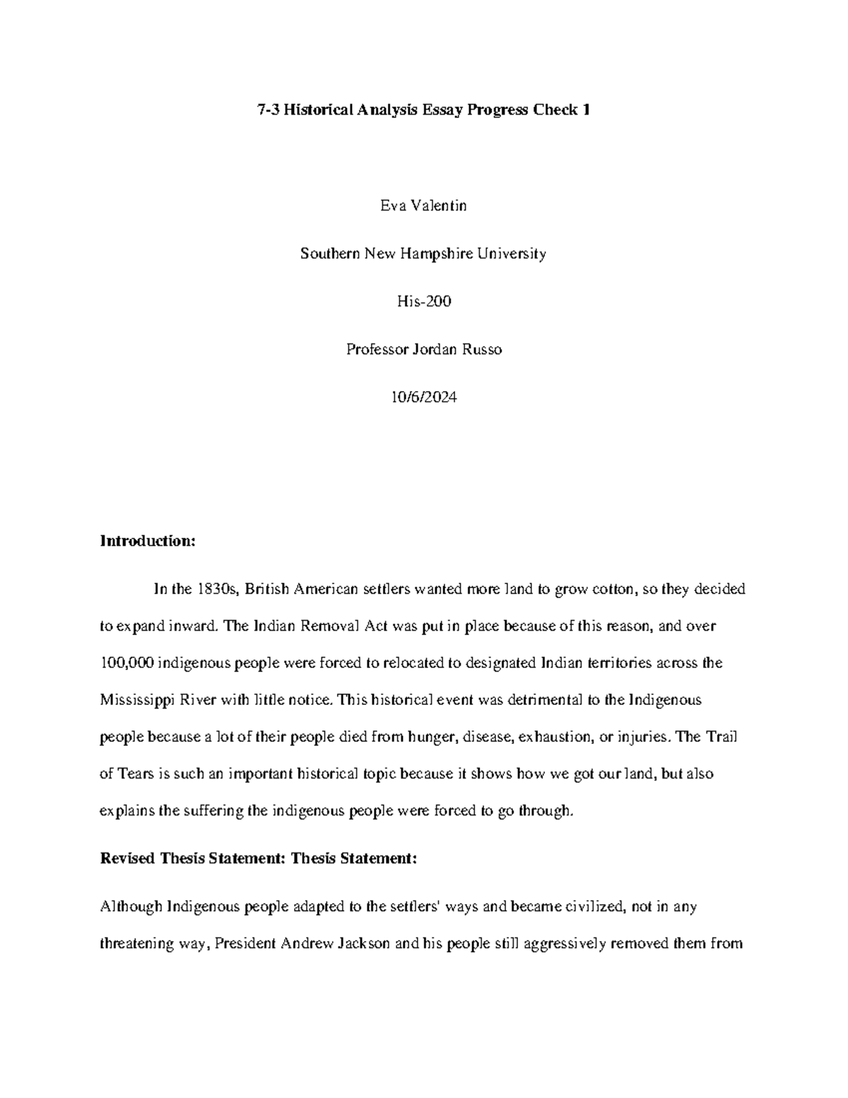 His 200 7-3 Historical analysis - 7 - 3 Historical Analysis Essay ...