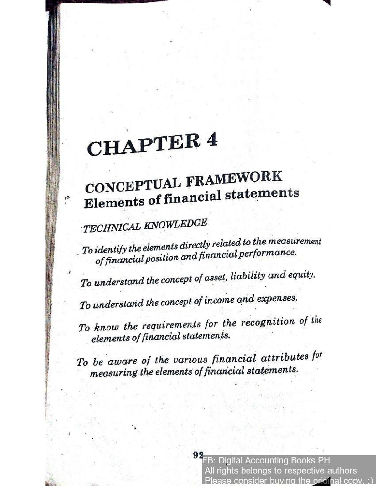 Chapter 4 - Conceptual Framework - Elements of Financial Statements ...