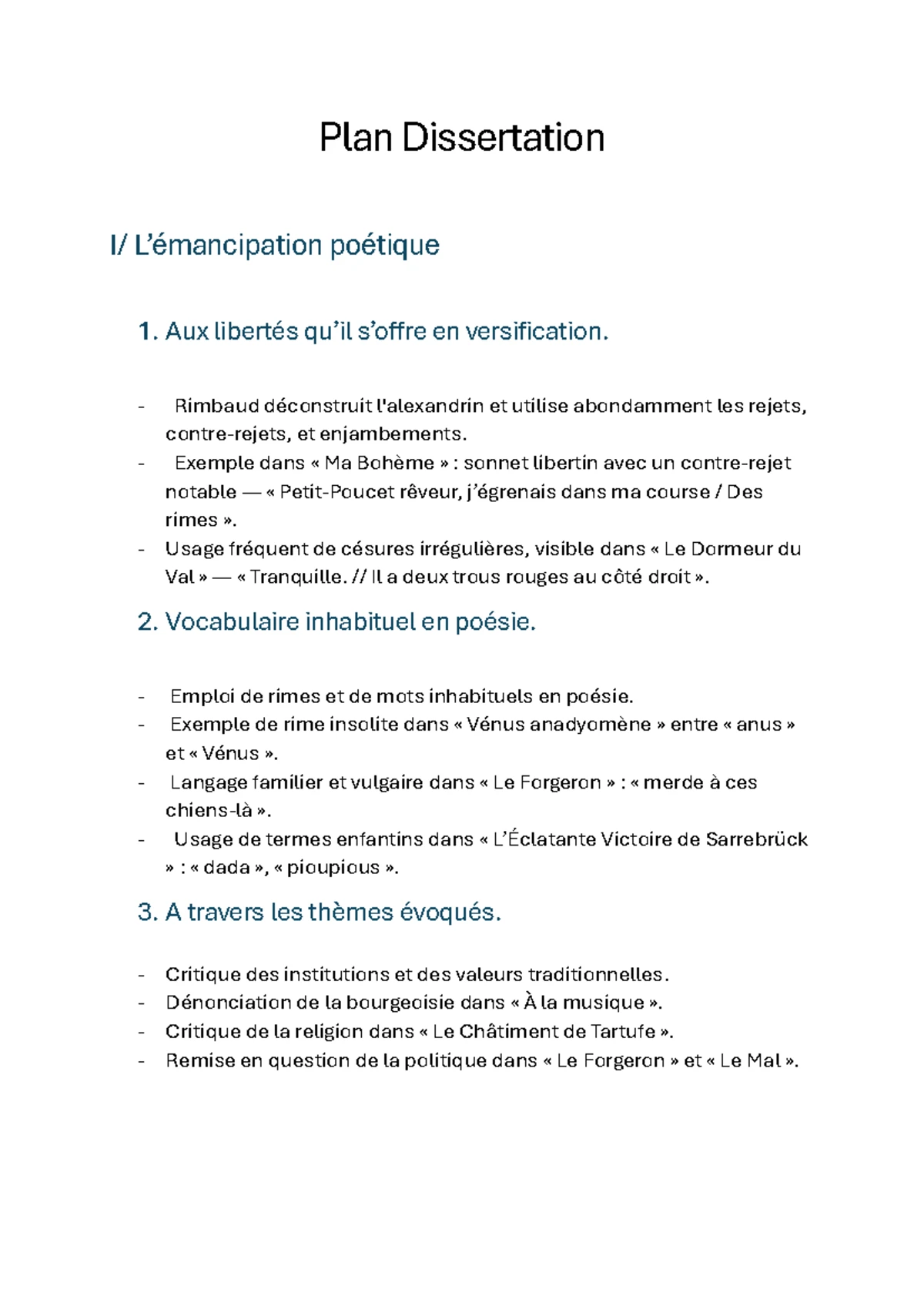 Carnet de lecture Cahiers de Douai - Bac Français - Rimbaud, Poésie et ...