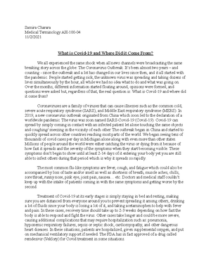 Chapter 1 - Medical Terminology – Chapter 1 Combining Forms Aden/o ...