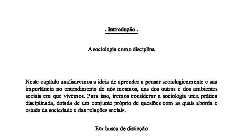 Aprendendo a Pensar com a Sociologia - Zygmunt Bauman (S30) - Studocu