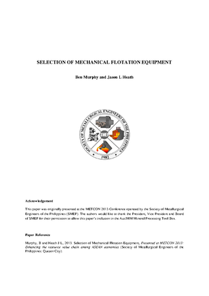 Diagramas HSC Hidrometalurgia 21131062 - Tecnológico Nacional de México Instituto Tecnológico de ...