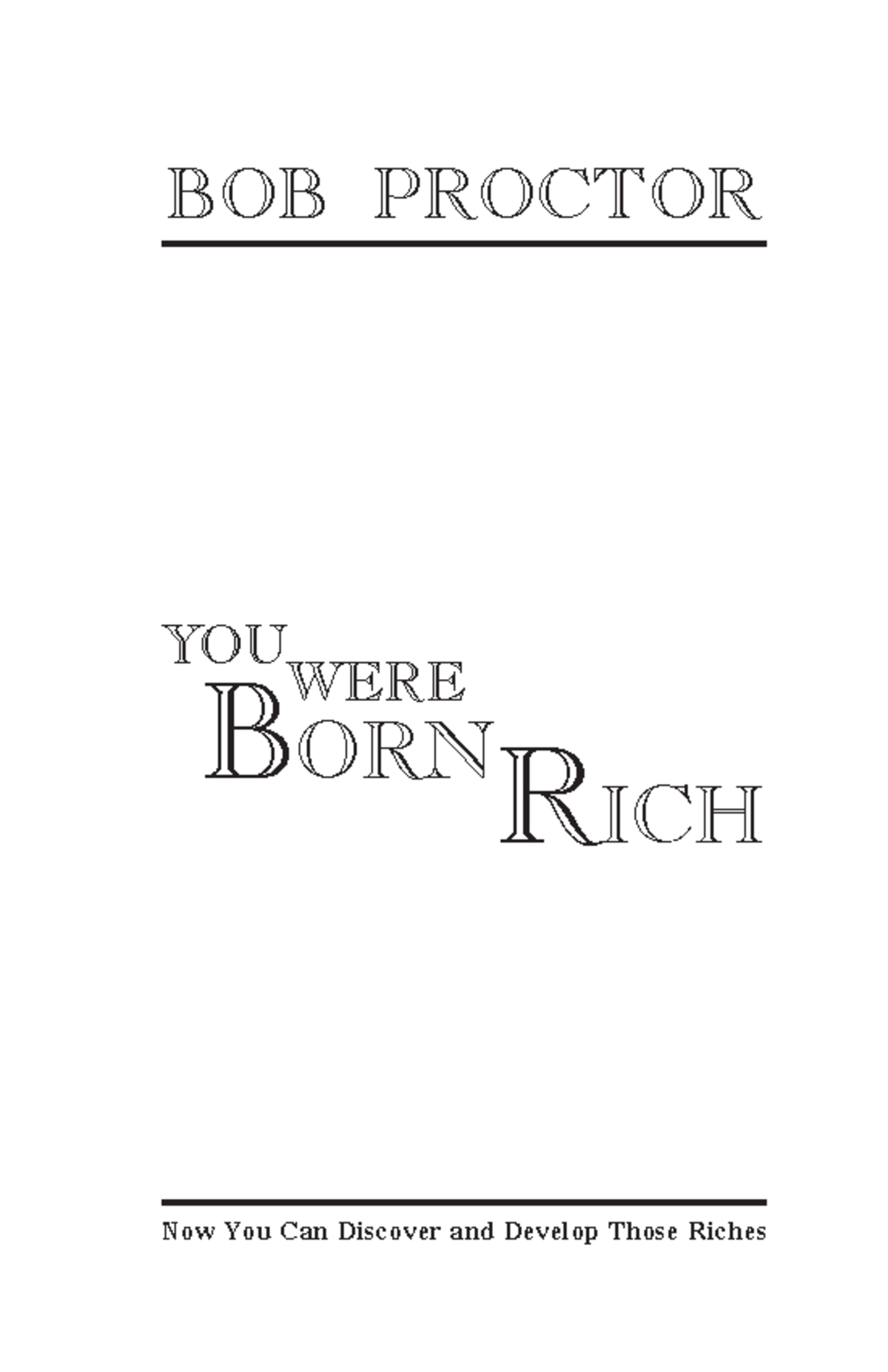 Born Rich Book - ACCA - Now You Can Discover and Develop Those Riches ...