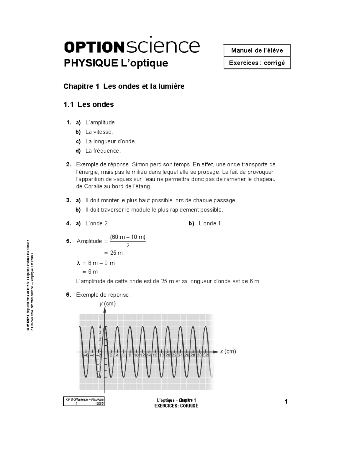 12085_Exercices_Optique_Corrigé_Chapitre_1 - Studocu