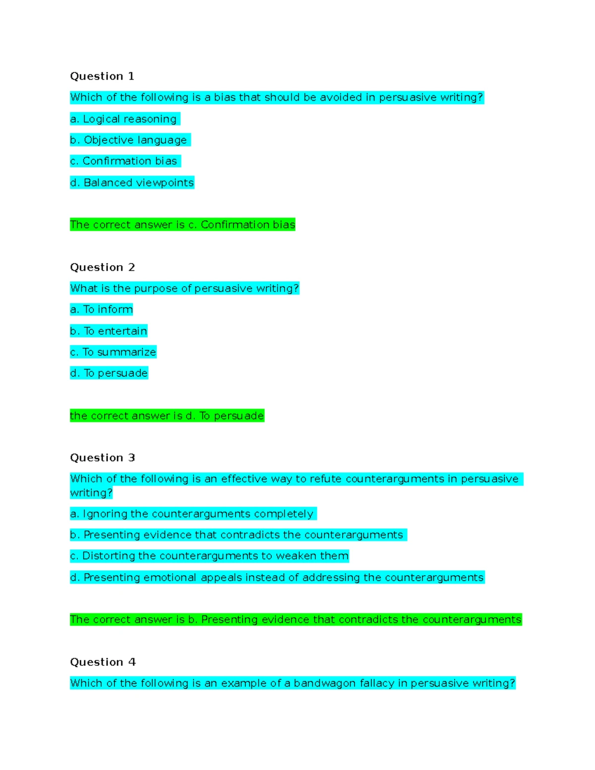 Engl 1102 Graded Quiz Unit 3 Question 1 What Type Of Written Communication Is Characterized By