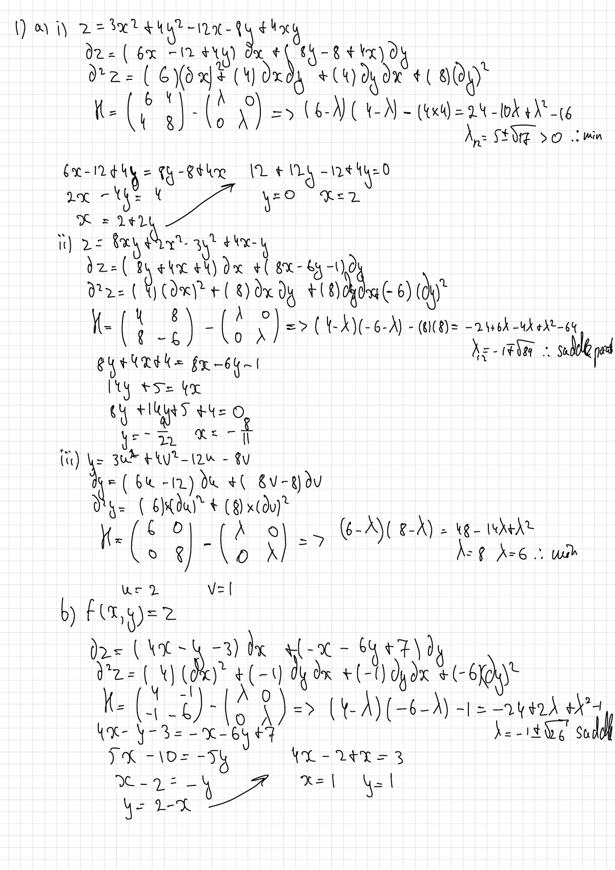 Prep - Tutorial - a) it 2=3×2+412-1211 -8g they 02-16×- they dxtl 8J ...
