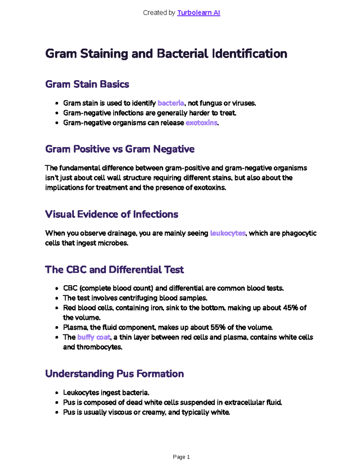 Gram Staining and Bacterial Identification Overview - Gram Staining and ...