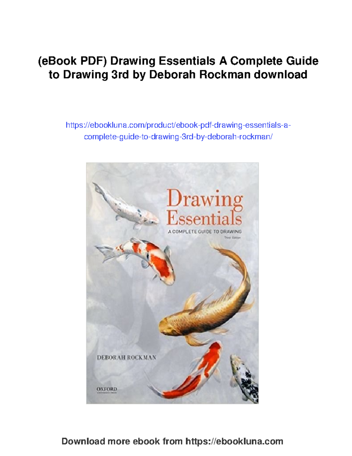 Drawing essentials: A complete guide to drawing (3rd edition) - Studocu