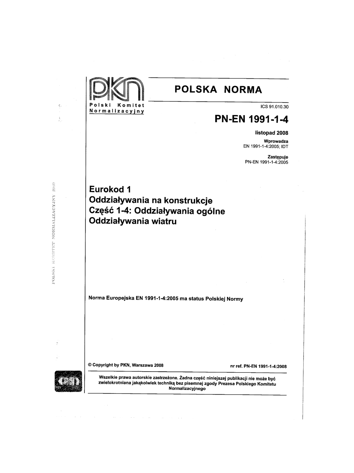 Norma PKN 1991-1-4: Eurokod 1 - Oddziaływania Wiatru na Konstrukcje ...
