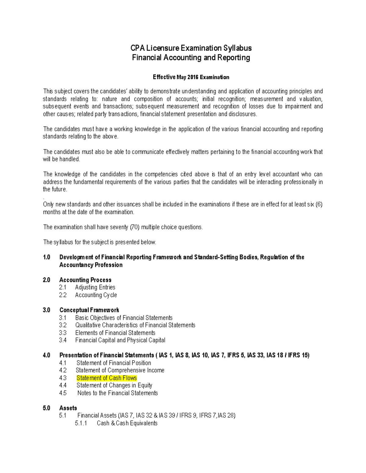 Syllabus-FAR - Financial Accounting and Reporting Overview for CPA Exam ...