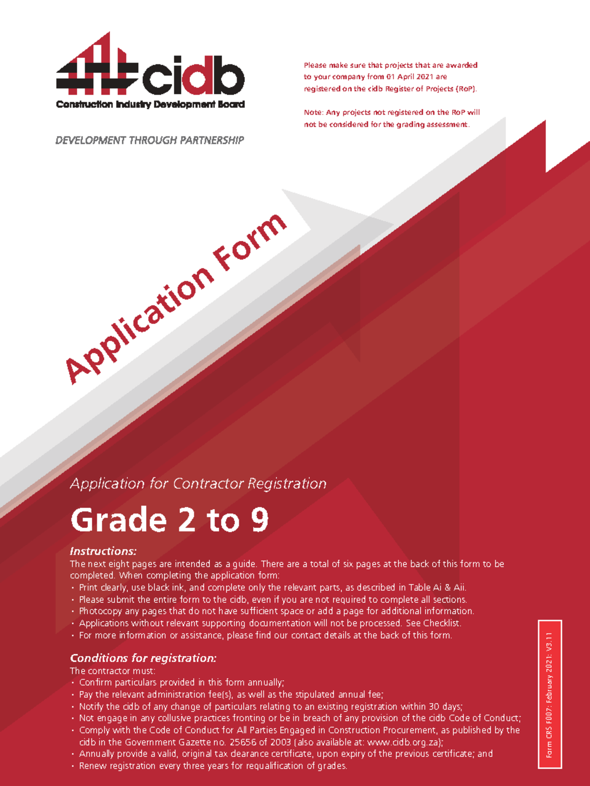 Cidb Grade 2-9 Contractor Registration Application Guide - Studocu