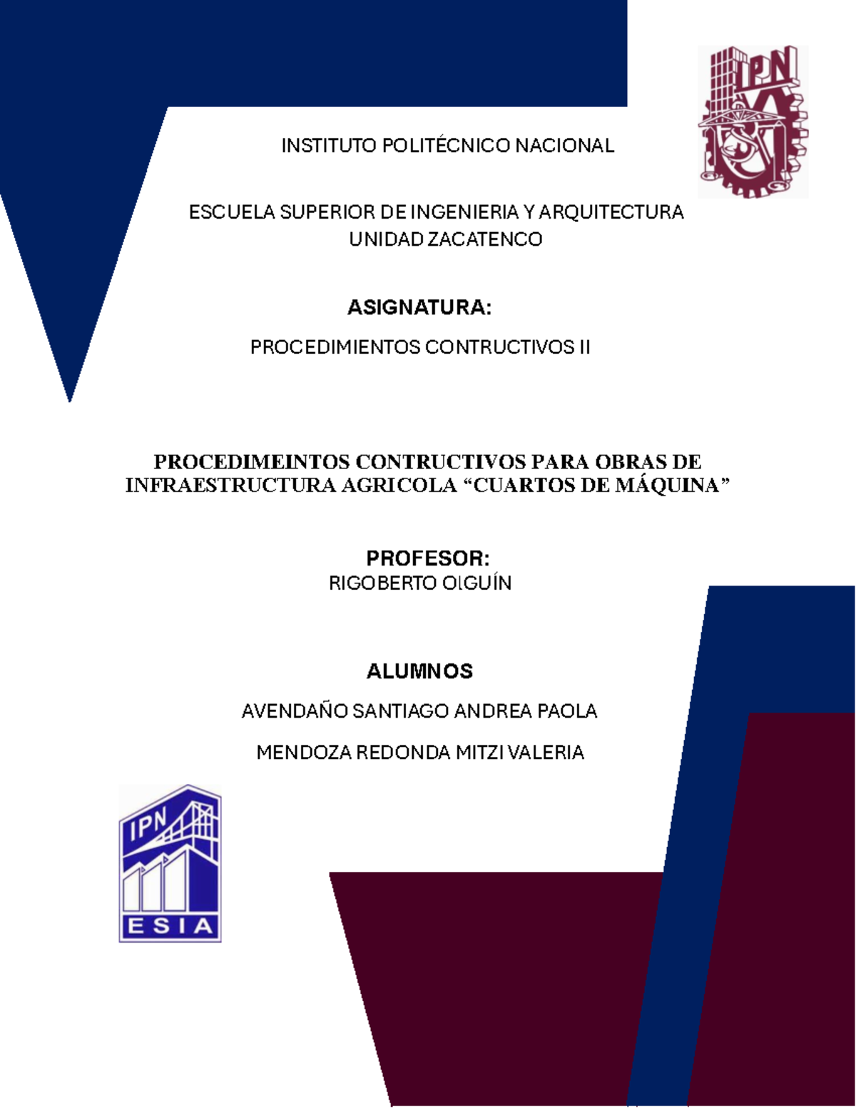 Construcción Efectiva de Cuartos de Máquinas - Procedimientos ...