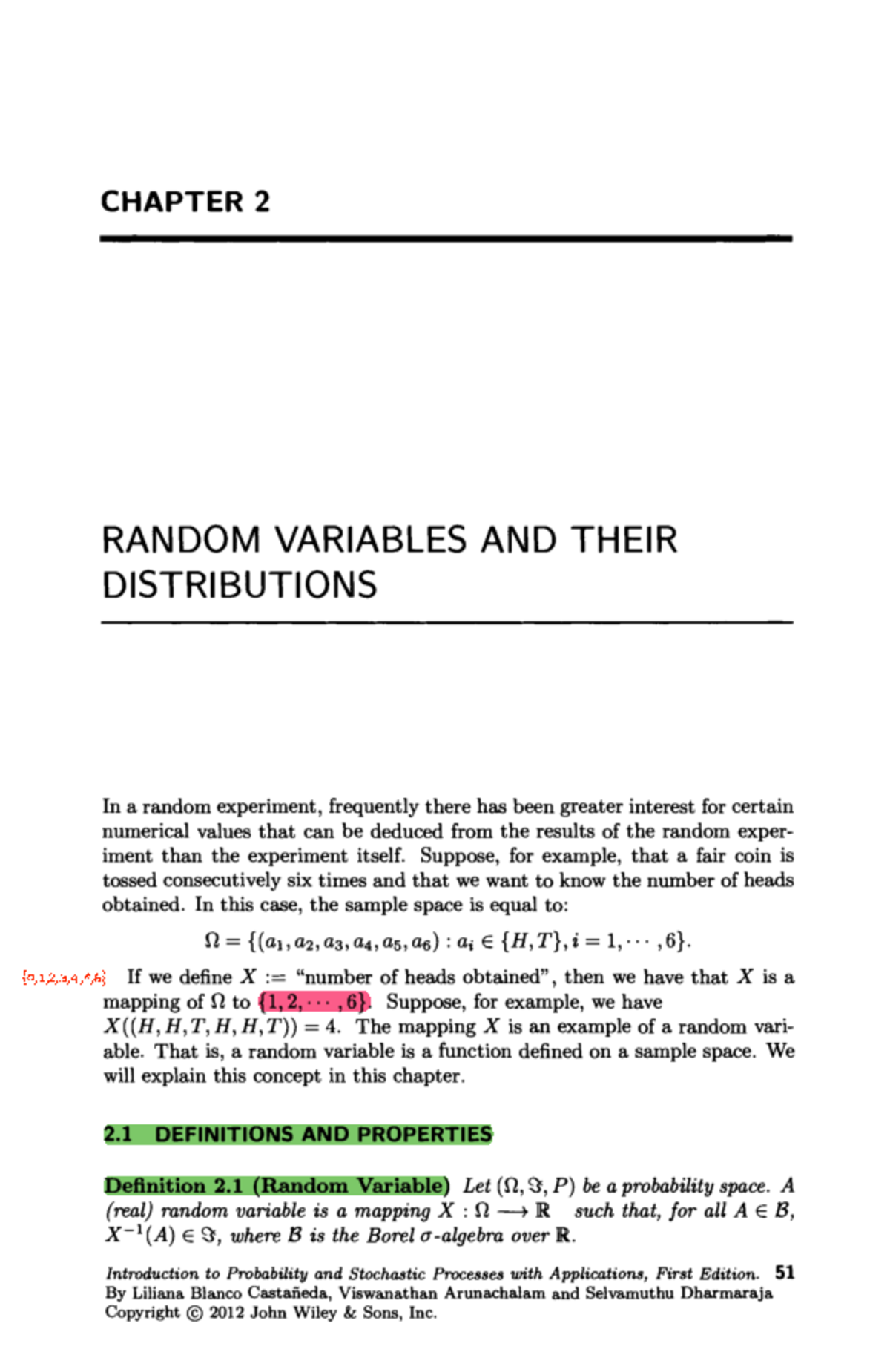 2probability - ejercicios para practicar - CHAPTER 2 RANDOM VARIABLES AND THEIR DISTRIBUTIONS In ...