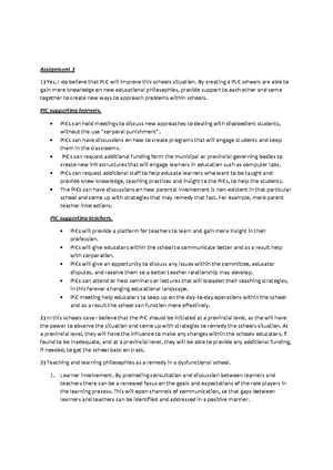 Tutorial Letter 101 for BPT 1501 BECOMING A TEACHER - BPT1501/101/3/ Tutorial Letter 101/3 ...