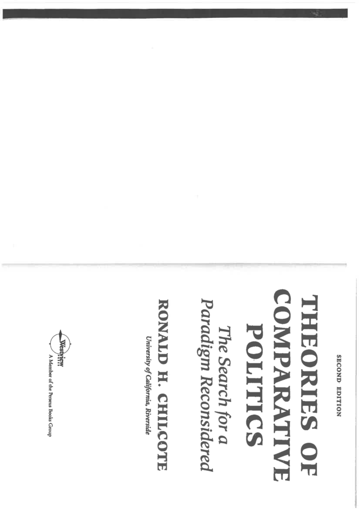 Theories of Comparative Politics: A Comprehensive Overview (POL 101 ...