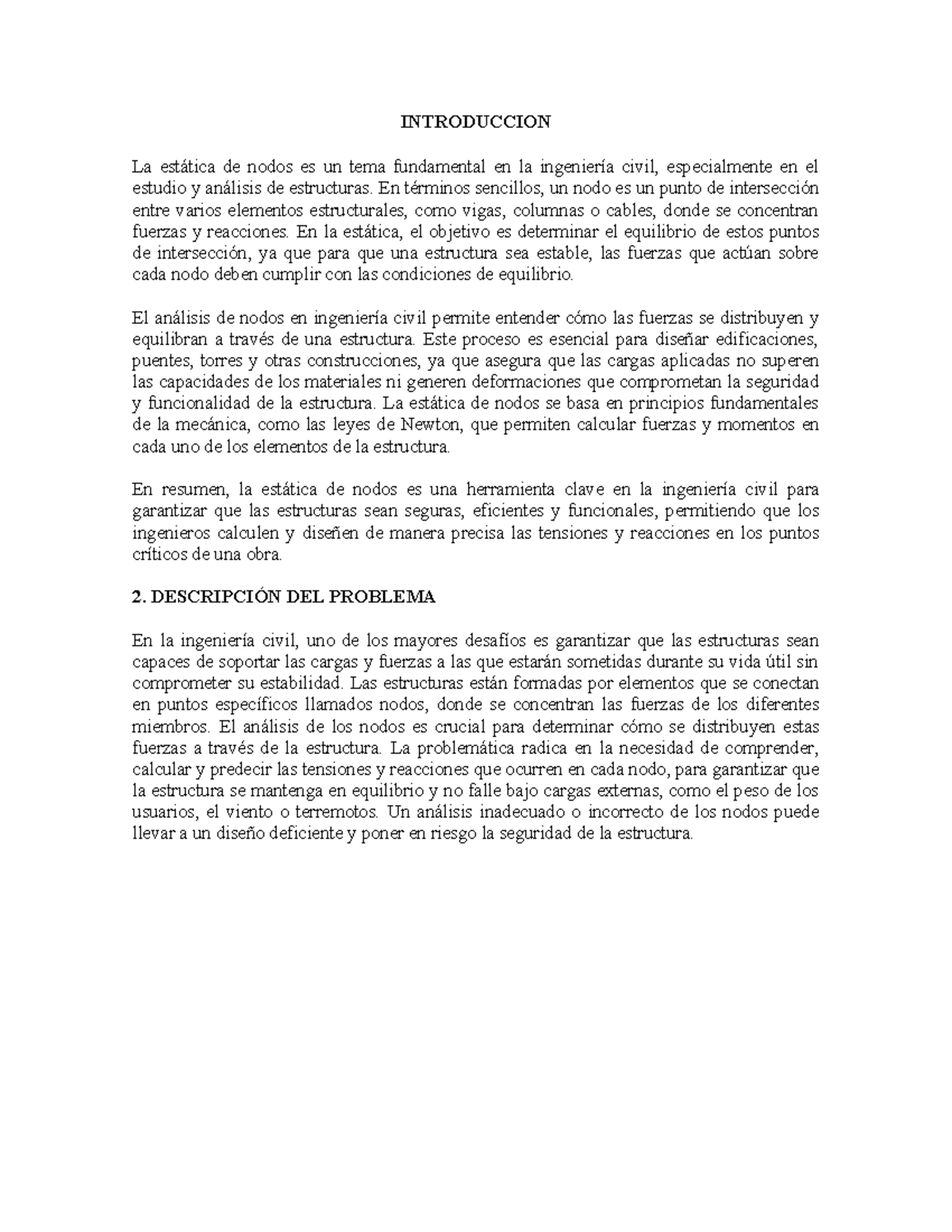 Análisis de Nodos en Estructuras Estáticas: Introducción y Fundamentos ...