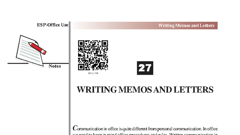 Writing Memos and Letters: A Guide for Effective Office Communication ...