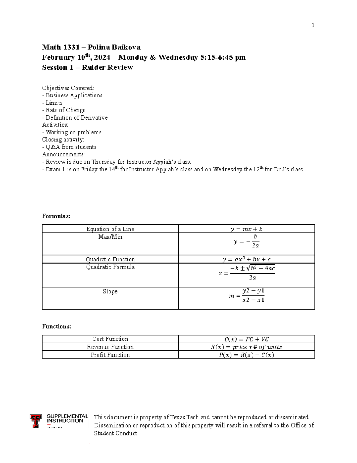 02.10 Monday Packet Math 1331 Polina Baikova - This document is ...