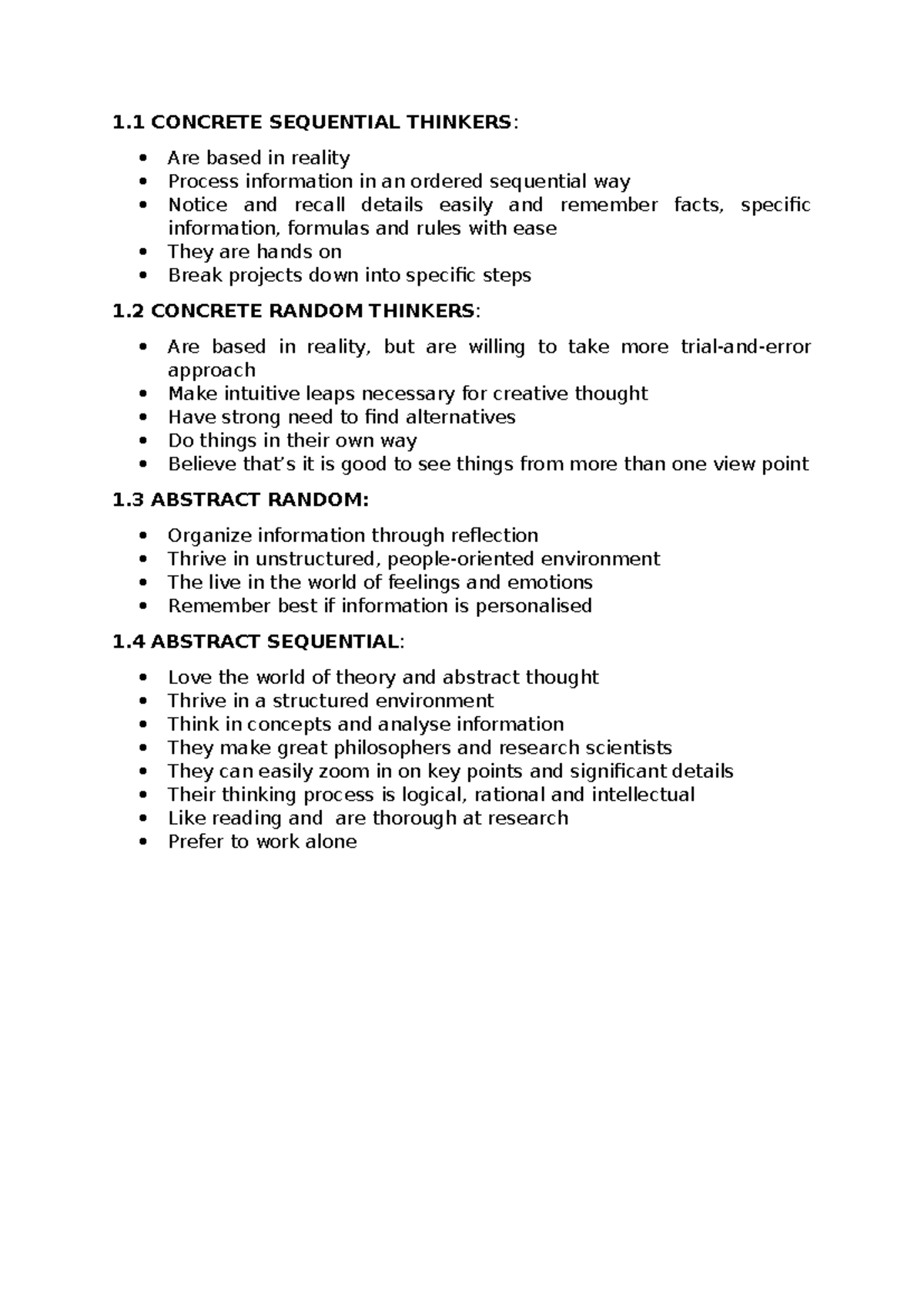 Cognitive Styles: Analyzing Concrete vs. Abstract Thinkers in Depth ...