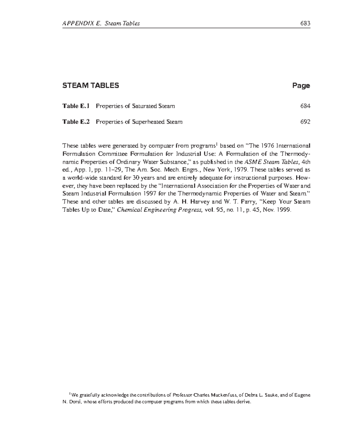 Appendix E - Comprehensive Steam Tables for Engineering Applications ...