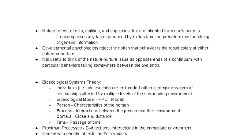 HDFS 117: Comprehensive Notes on Lifespan Human Development (2025 ...