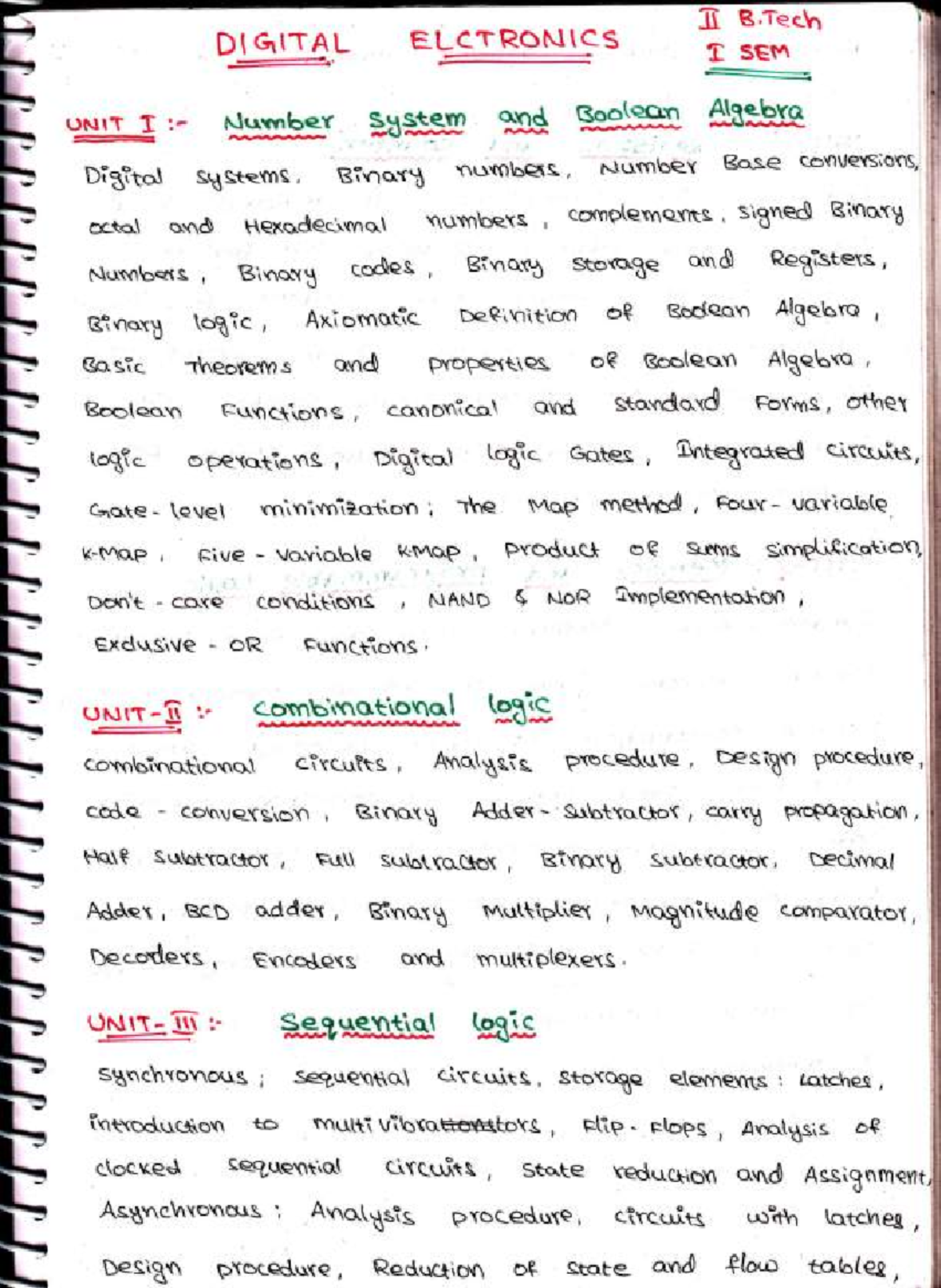 Digital Electronics Notes - qls xlr S:lsitqm 1!$ EP!}H! ,\ri,-t ELE aP ...
