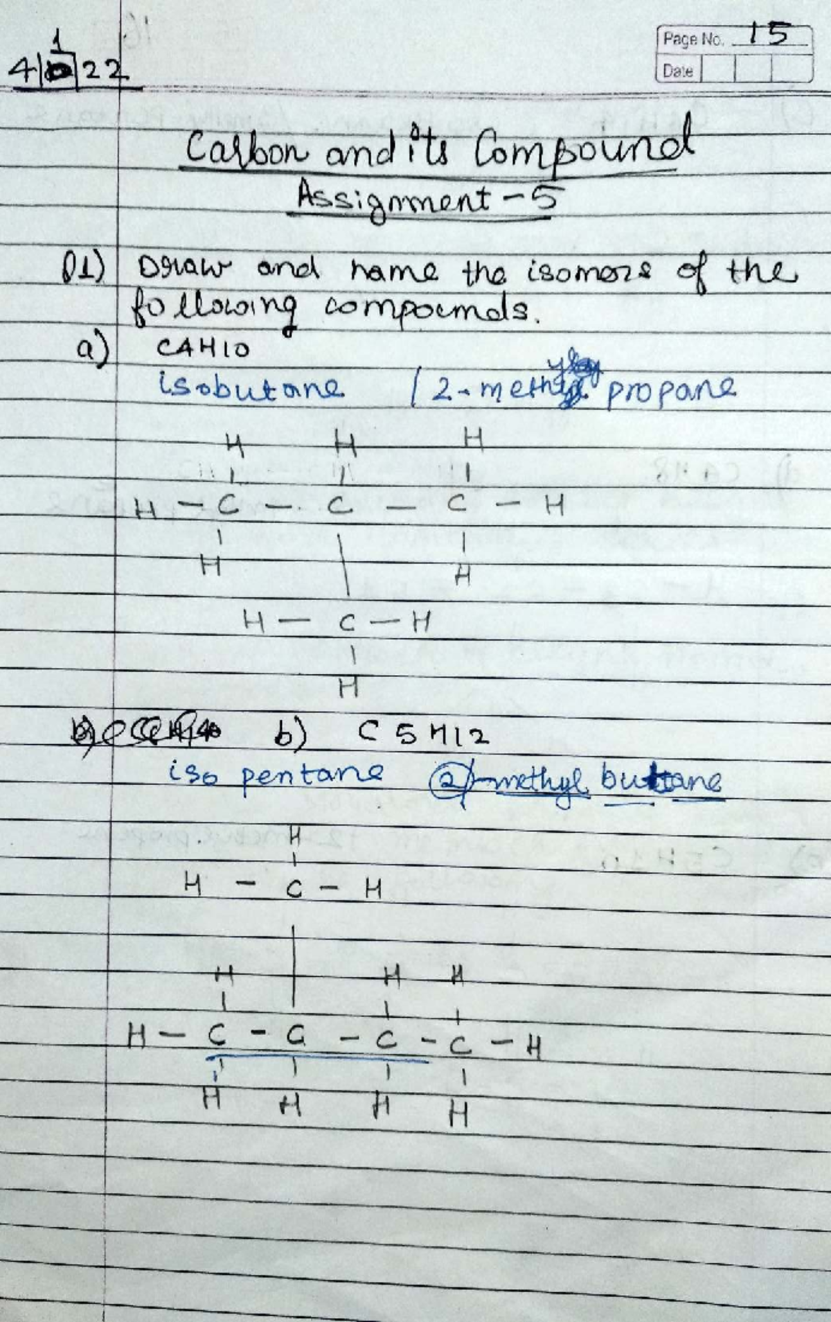 Carbon-5 Compounds and Their Properties: TS 09 Exam Notes - Studocu