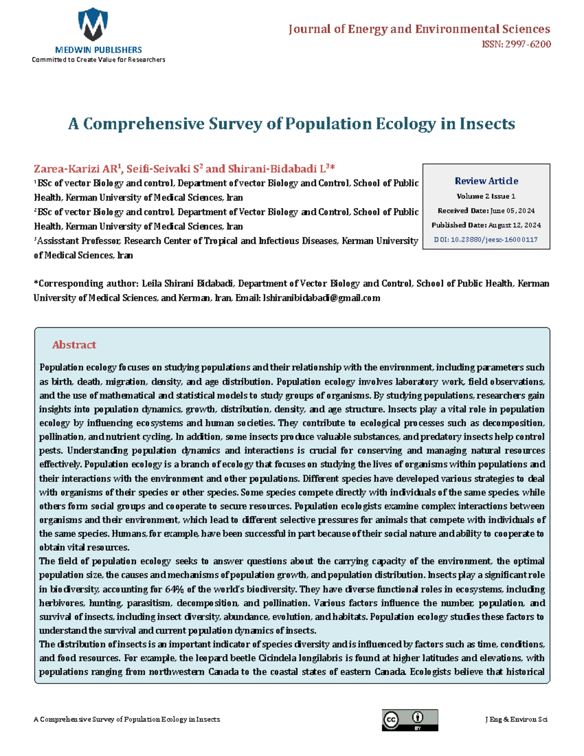 A Comprehensive Survey of Insect Population Ecology AR1, S2 - Studocu