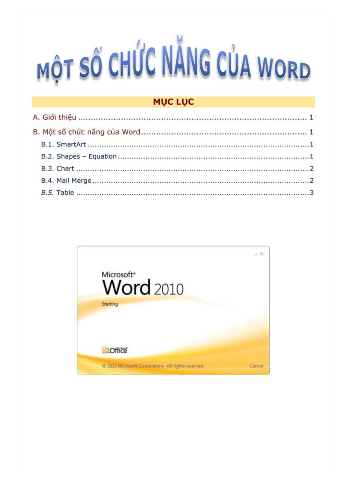 MỘT SỐ CHỨC NĂNG CỦA WORD - WNC 02 Tham Khảo - Studocu