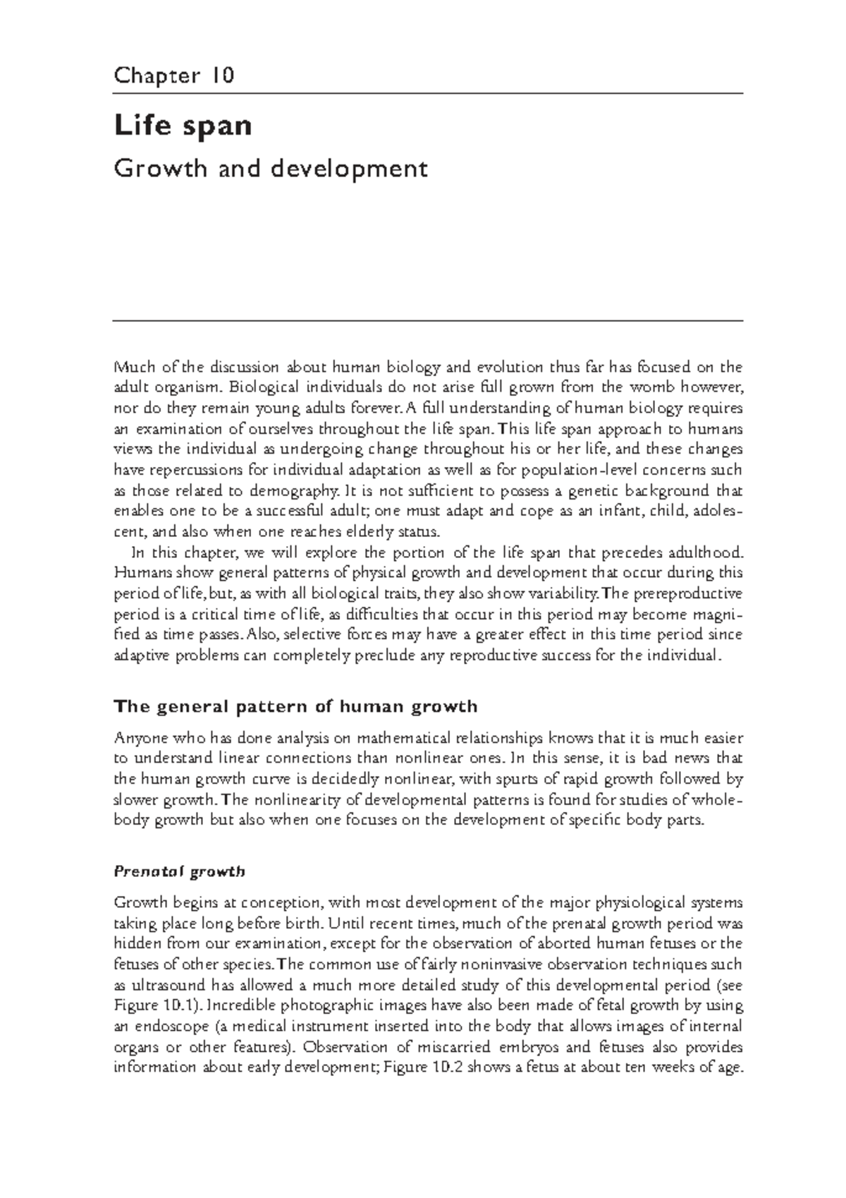 Understanding Life Span Development in Humans (BIO 101) - Studocu