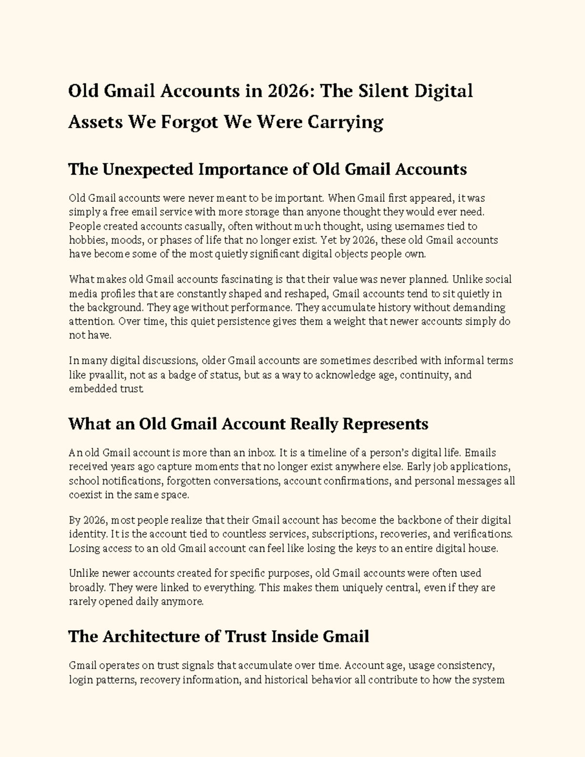 Best 5 Sites to Buy Old Gmail Accounts in the USA: A 2026 Guide - Studocu