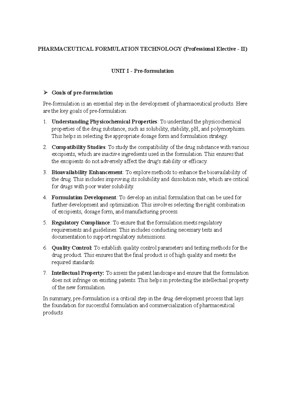 Pharmaceutical Formulation Technology - Pre-formulation and Solid State ...