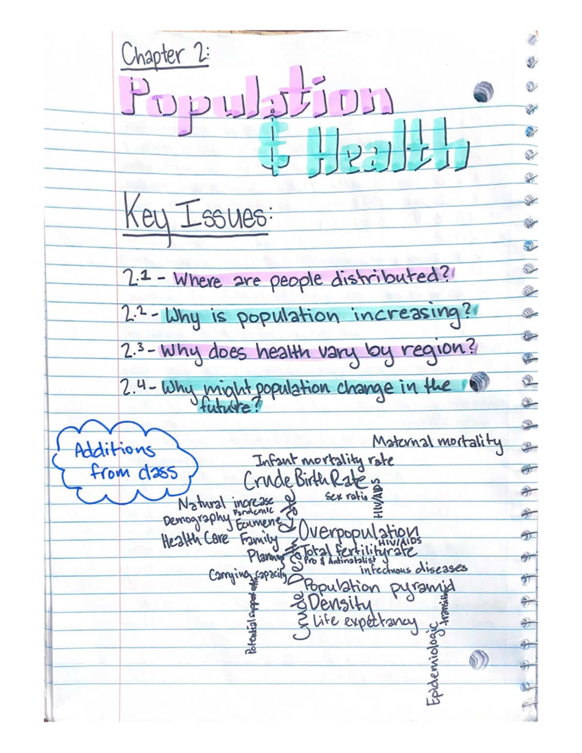Ch 2) Population and Health - Studocu