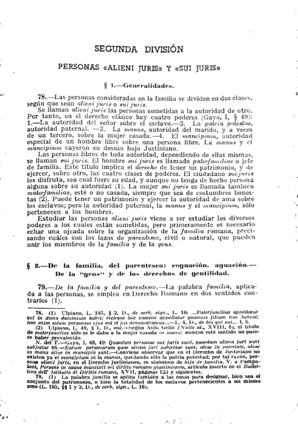 Personas Alieni Juris y Sui Juris en el Derecho Romano - Análisis ...