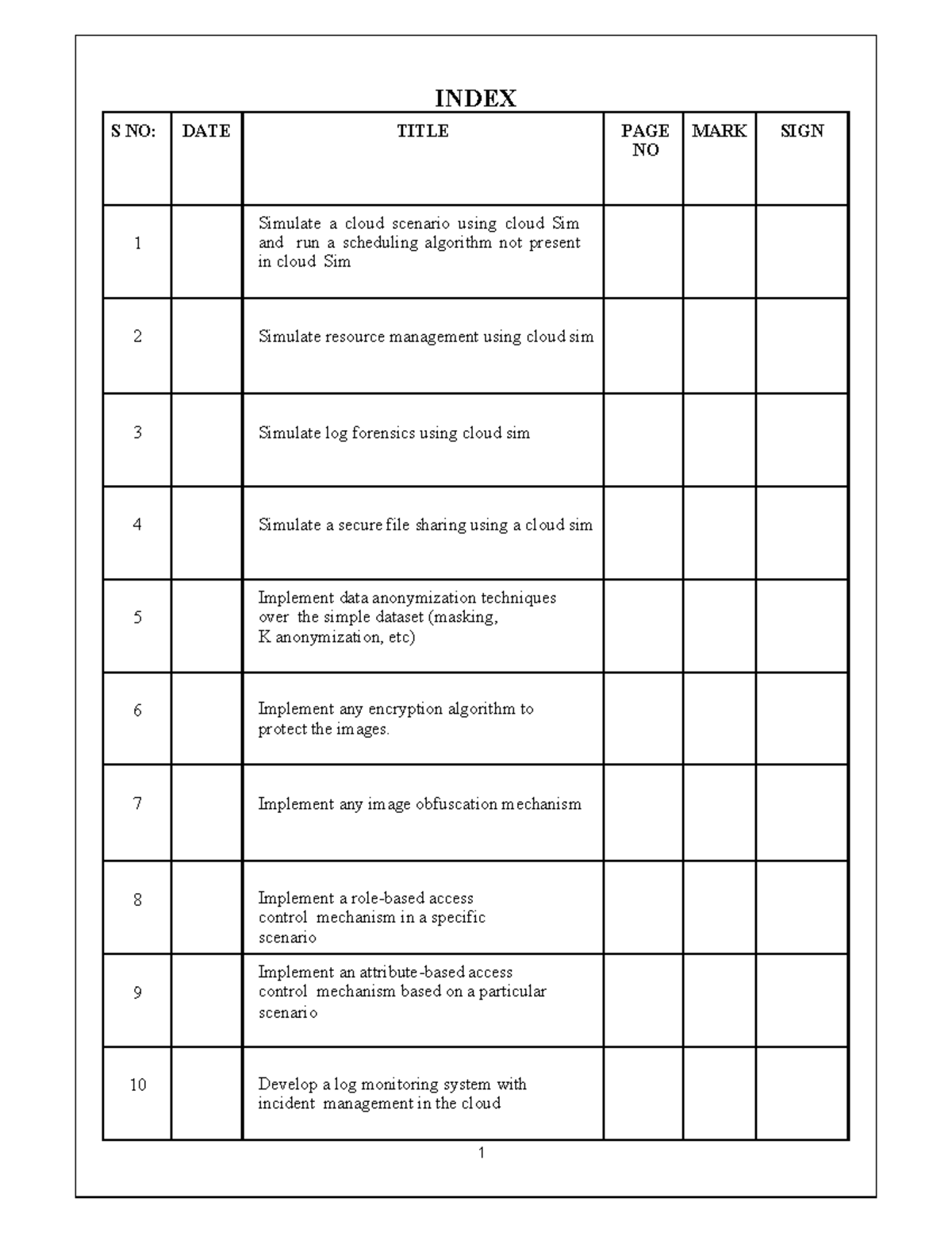 CCS362 SPC - CloudSim Simulation Techniques for Resource Management - Studocu