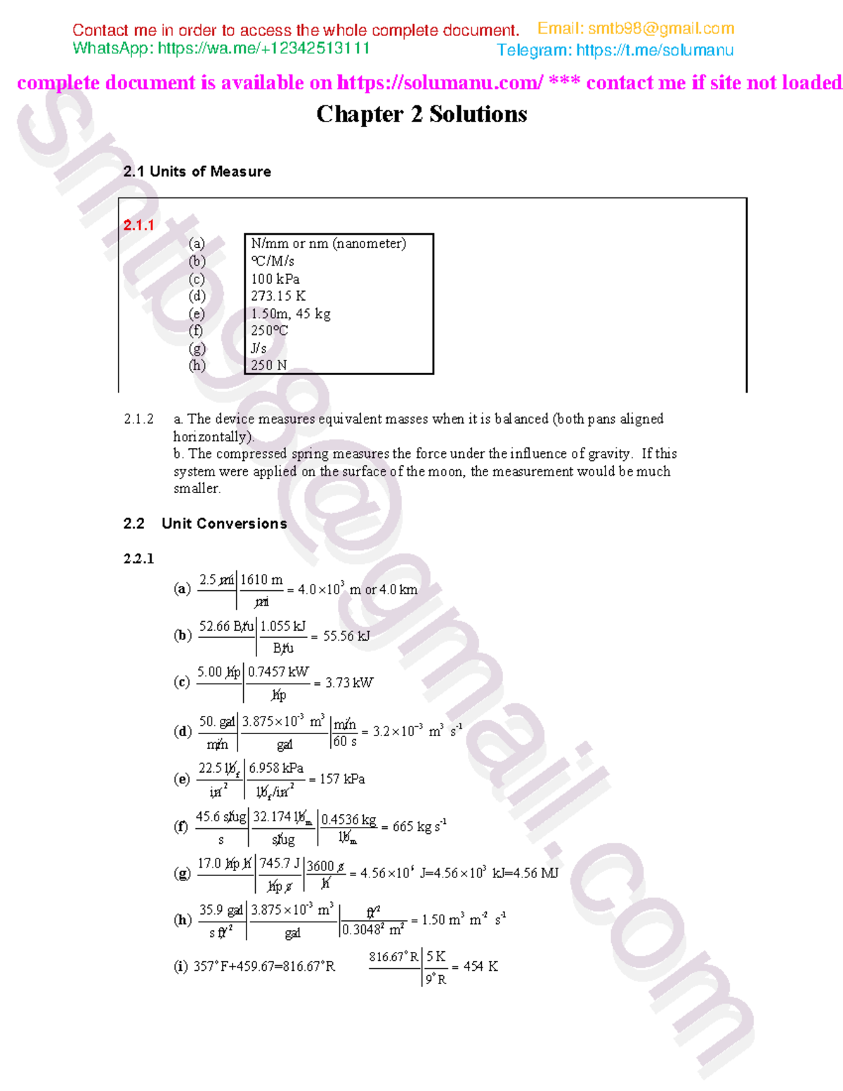 Chapter 2 Solutions for Basic Principles and Calculations in Chemical Engineering (9th Ed ...